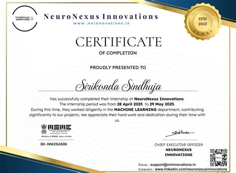 Machinelearning Internshipexperience Ai Neuronexus Mlinternship