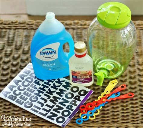Diy Bubble Refill Station And Homemade Bubbles Recipe Kitchen Fun With