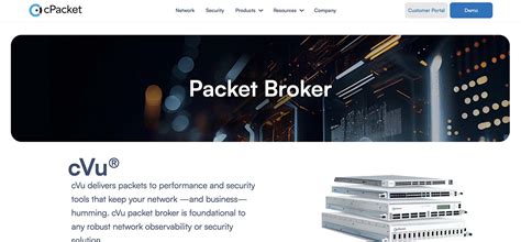 Cvu® By Cpacket Advanced Packet Broker Solution For Optimal Network