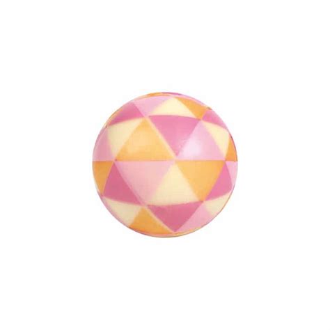Boule Triangle Rose Orange Chocolat Blanc Pur Deliz