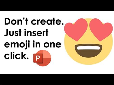 Insert Emoji Emoticon In One Click In Powerpoint Presentation Learn