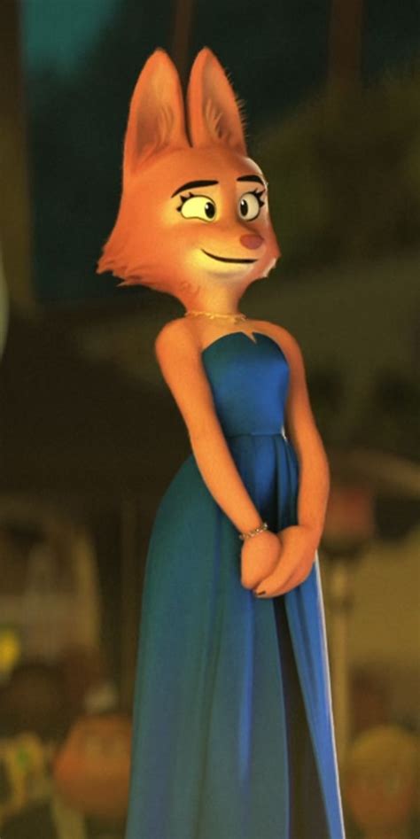 Diane Foxington In Blue Dress Cattivi Diana