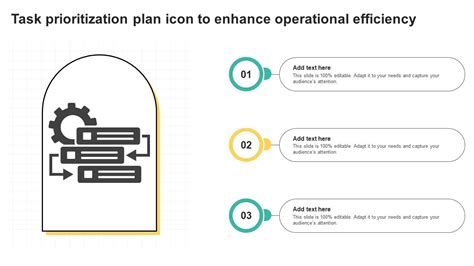 Task Prioritization Plan Icon To Enhance Operational Efficiency Ppt Powerpoint