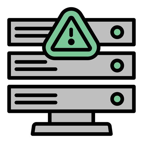 Server Risk Icon Outline Vector Computer Virus 14384524 Vector Art At Vecteezy
