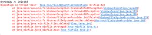 Java Nio File AccessDeniedException File System Error And Solution