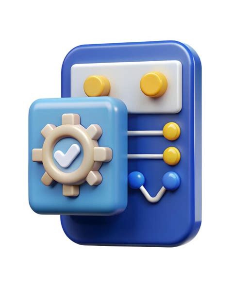 3d Ai Data Processing And Quality Control Icon For Enhanced Processes In Isolated Vector Design