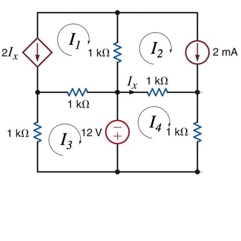 Solved Write Loop Analysis Equations In Matrix Form And