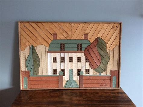 Large Vintage Theodore Degroot Lath Art Original Folk Art Etsy Lath Art Art Wood Art