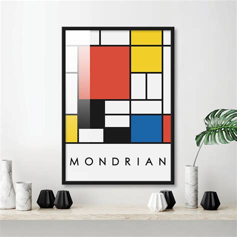 몬드리안 추상화 14종 집중력향상 모던아트 포스터 포스터메이커스
