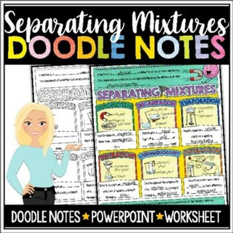 Separating Mixtures Doodle Notes By Carefree Curriculum Tpt