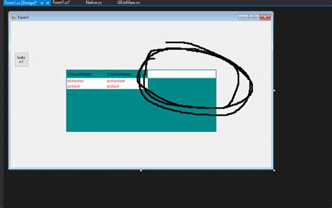 Draw Non Column Area Listview Microsoft Qanda