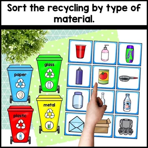 Reduce Reuse Recycle Sort Activity And Recycling Graph And Worksheet For Earth Day
