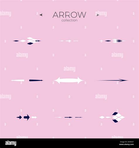 Premium Set Of Arrow Line Universal Arrow Icon Arrow Basic Ui Elements For Apps Vector
