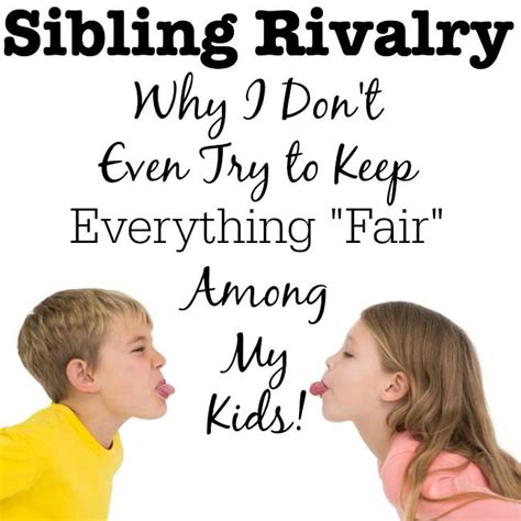 Managing Sibling Rivalry Embracing Individuality And Fairness