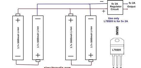 Homemade Mah Power Bank Circuit Diagram Using Li Ion AA Battery