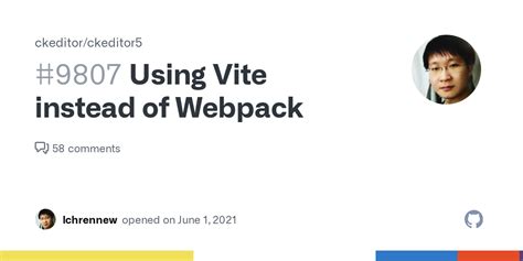 Using Vite Instead Of Webpack Issue 9807 Ckeditor Ckeditor5 GitHub