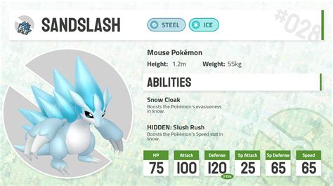 0028 Alolan Sandslash Pokecharms Pokédex