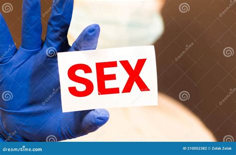 Word SEX On Paper In Doctor Hands Medical Concept Doctor Stock Photo Image Of White Medical