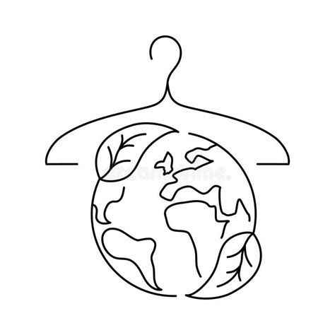 Vector Linear Icon Sustainable Fashion Badge Eco Tested Emblem In