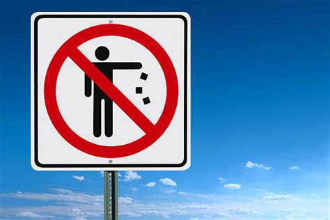 쓰레기를 버리지 마세요 스톡 사진 및 일러스트 Istock