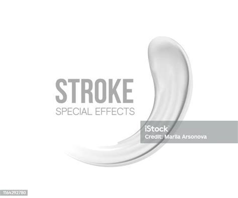 빈 스트로크 액체 화장품 크림 흰색 배경에 얼룩투명 흰색 페인트 스트로크 갈색에 대한 스톡 벡터 아트 및 기타 이미지 갈색 개념 디자인 Istock