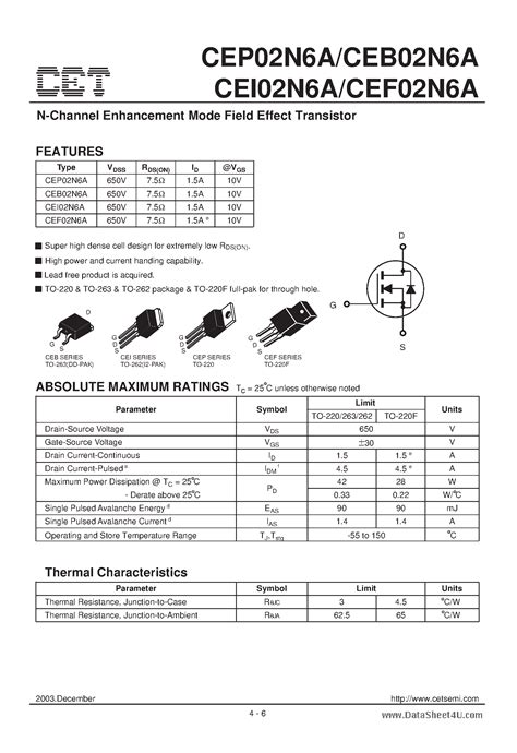 Unlocking The Power A Comprehensive A6 Transistor Datasheet Guide