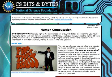 NSF Rolls Out CS Bits Bytes CCC Blog