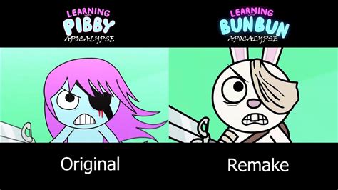 Learning With Pibby X Learning With Bun Bun Animation Comparison Youtube