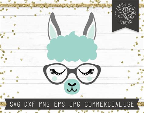 Llama Svg File Instant Download Llama Cut File For Cricut Llama Face