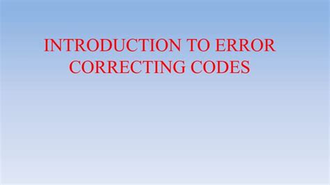 Bch Code And Decoding Bch Pptx