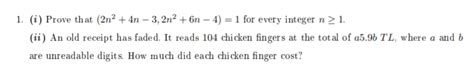 Solved i Prove that n² n n n for Chegg com