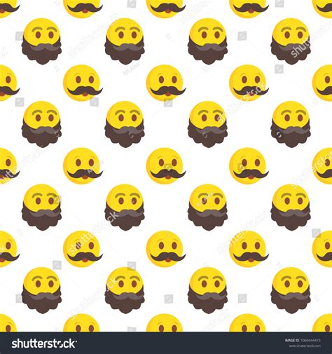 Smiley Face Seamless Pattern Vector Background Stock Vector Royalty Free Shutterstock