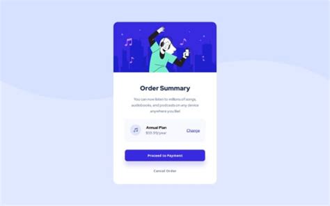 Order Summary Using Html And Css Coding Challenge Solution