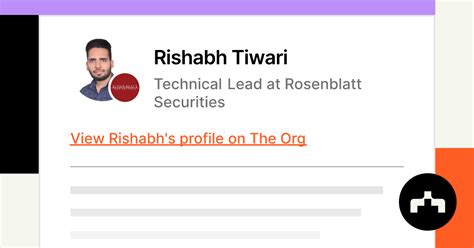 rishabh tiwari technical lead at rosenblatt securities the org