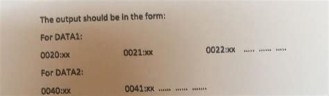 Solved Find The Precise Offset Location Of Each Ascii