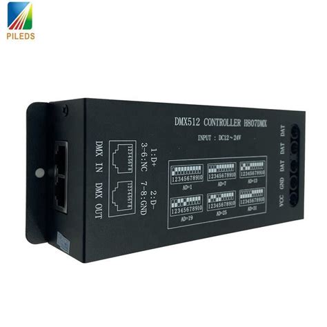 подключить контроллер консоли Dmx512 H807dmx 1024 пикселя Dmx Spi декодер