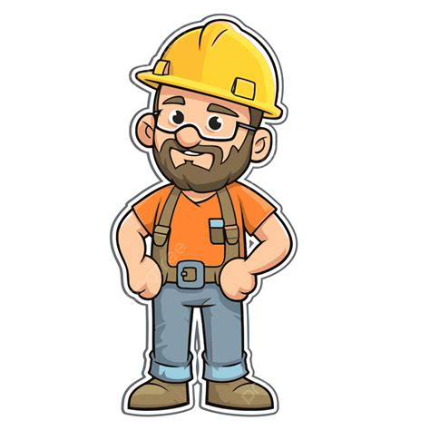 Cartoon Builder Commercial Construction Worker Clipart Png Jethro Jeff
