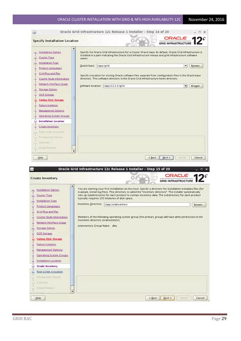 Oracle Cluster Installation With Grid And Nfs Pdf