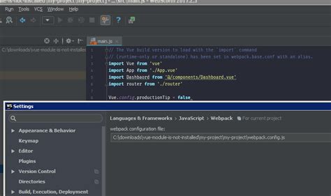 Vue Import Component Module Is Not Installed Ides Support Intellij Platform Jetbrains