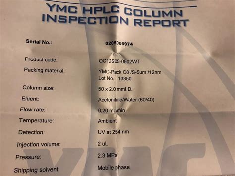 Ymc Hplc Column Ebay