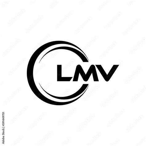 Lmv Letter Logo Design With White Background In Illustrator Cube Logo Vector Logo Modern
