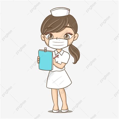 รูปพยาบาล สาวสวย น่ารัก จดบันทึก ตัวละคร วาดการ์ตูน มังงะ อะนิเมะ ไอดอล คาวาอิ Png พยาบาล