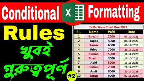 Day11 Conditional Formatting Rules In Excel Part B Computer Bangla