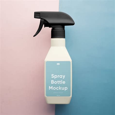 Detergent Spray Bottle Mockup Psd