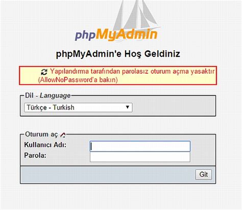 cpanel den phpmyadmİn e gİrİŞ sorununun ÇÖzÜmÜ