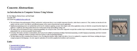 Concrete Abstractions An Introduction To Computer Science Using Scheme