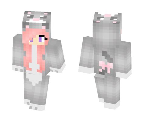 Get Cat Girl With Pink Hair Minecraft Skin For Free Superminecraftskins