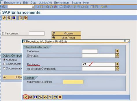 Function Module Exit Sapcodes