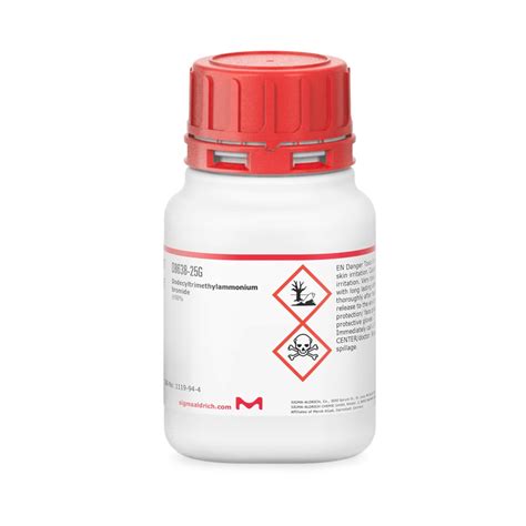 Sigma Aldrich D8638 Dodecyltrimethylammonium Bromide ≥98 100 Gr