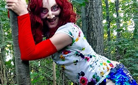 Hot Horny Wild Demon Bitch Having Some Serious Fun Alone In The Forest